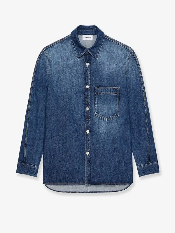 Givenchy Overshirt Denim Shirt - Blue