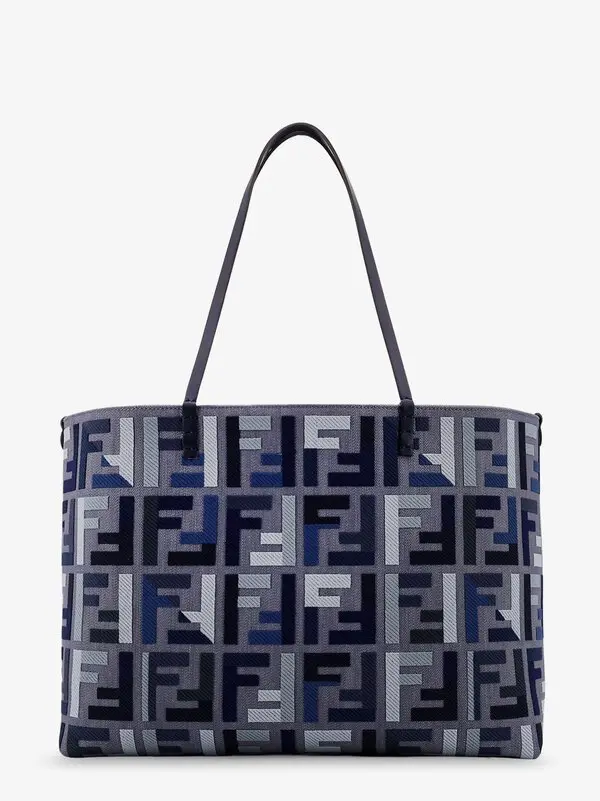 Fendi Large Ff Jacquard Fabric Tote