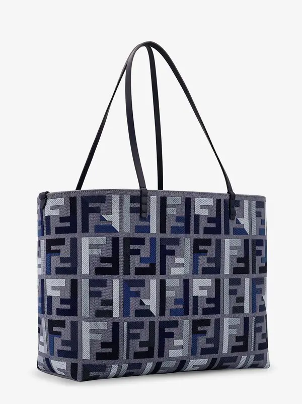 Fendi Large Ff Jacquard Fabric Tote
