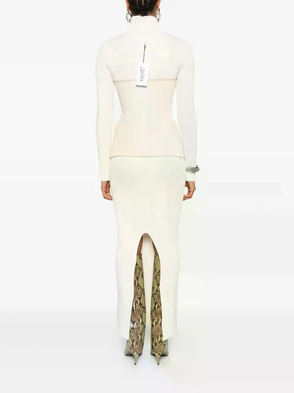 JEAN PAUL GAULTIER Ribbed-knit Corset Dress