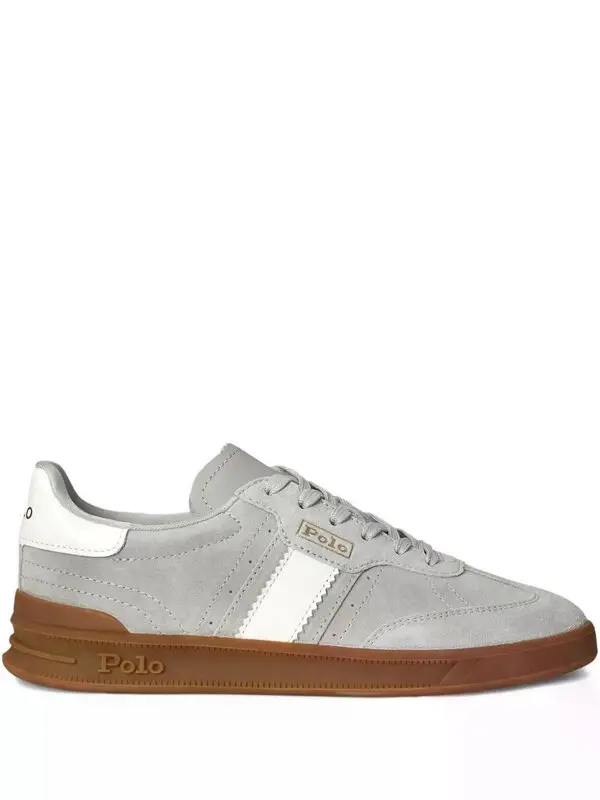 Polo Ralph Lauren Suede Paneled Lace-up Sneakers