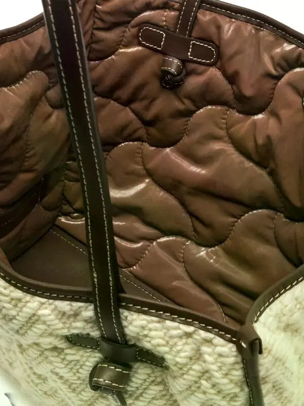 GIANNI CHIARINI Chevron-quilted Tote Bag - Neutrals