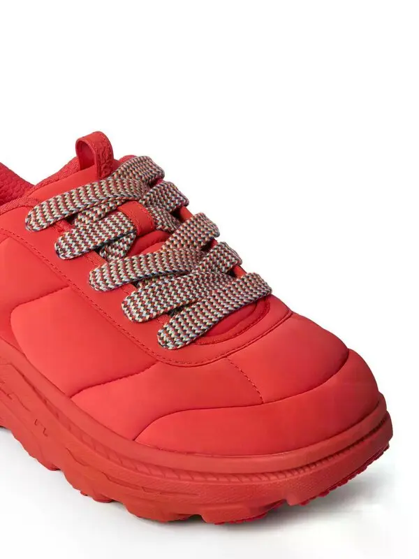 HOKA® Bondi Quilted Lace-up Sneakers - Red