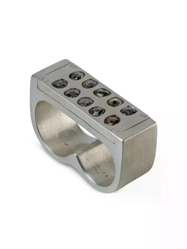 PARTS OF FOUR Plate Double Ring - Silver