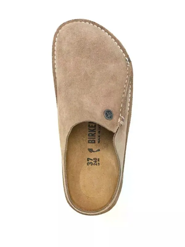 BIRKENSTOCK Zermatt Logo-debossed Suede Slippers