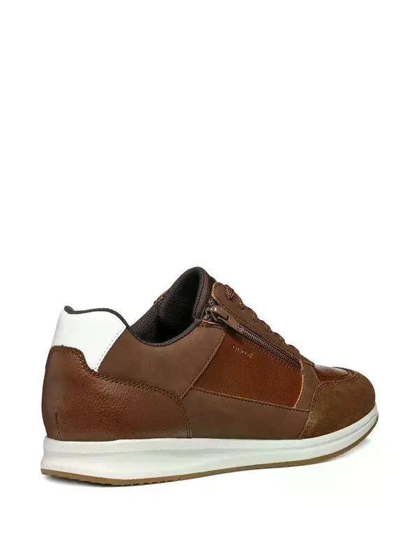 Geox Avery Leather Zip-detail Sneakers