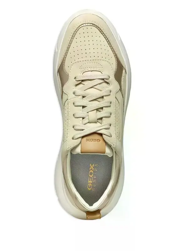 Geox Perforated Suede Leather Sneakers