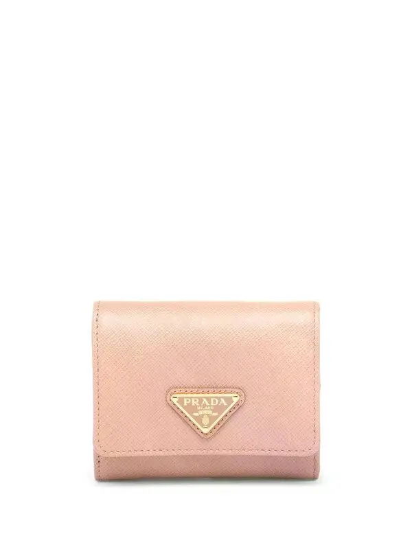 Prada Small Saffiano Leather Wallet - Pink