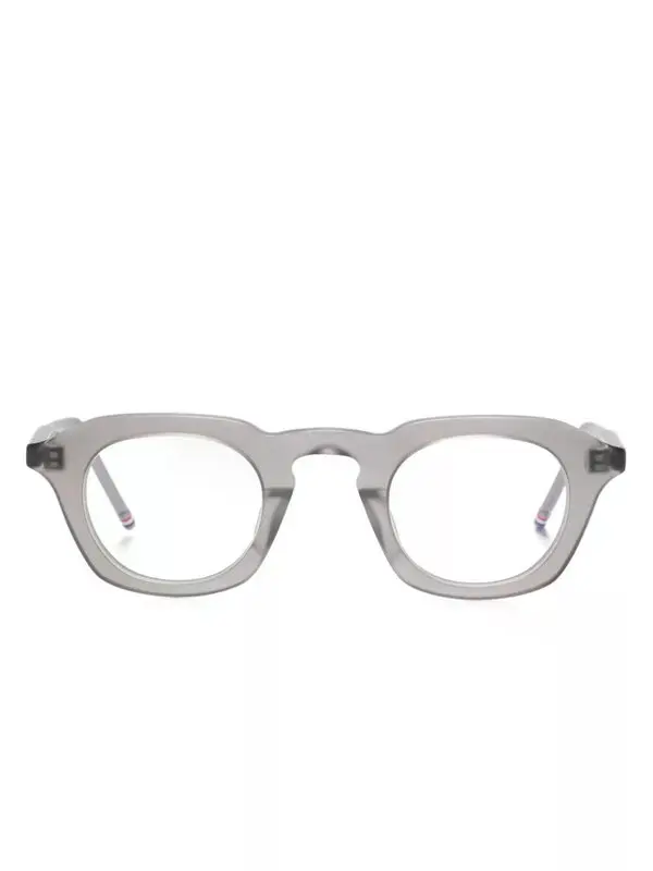 Thom Browne Oval-frame Glasses - Grey