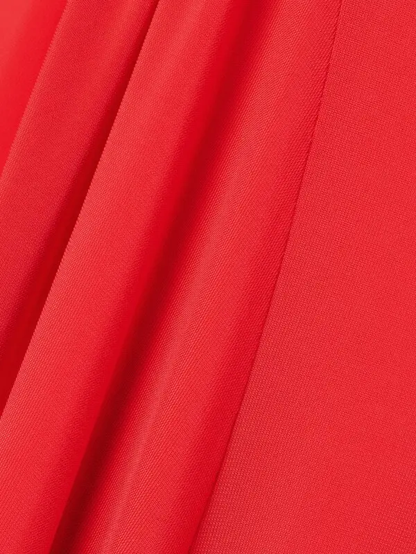 Tove Orea Gathered Stretch-jersey Maxi Dress - Red