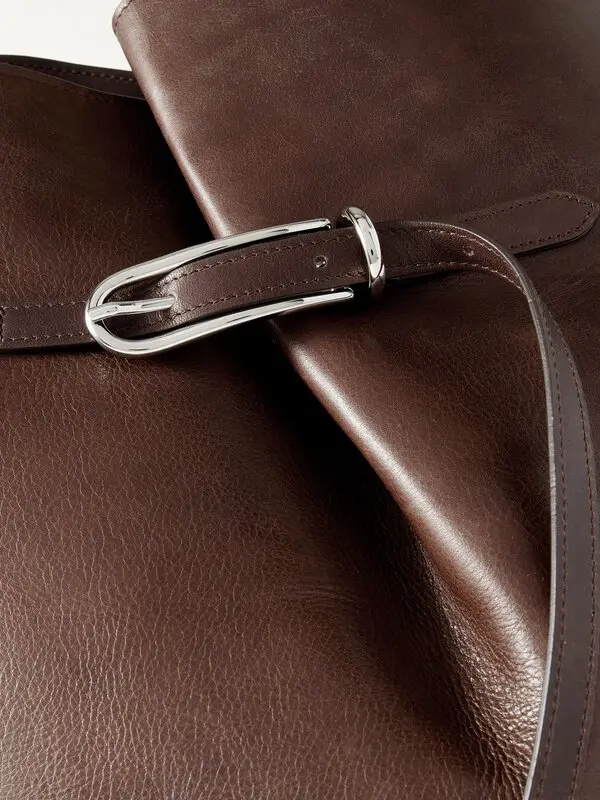 LIFFNER Leather Bucket Bag - Brown