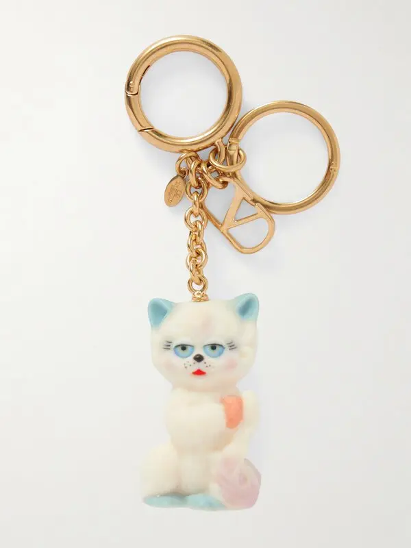 Valentino Garavani Le Chat De La Maison Bag Charm - Gold