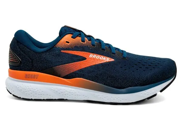 Brooks Ghost 16 Sneakers - Blue Opal/black/nasturtium