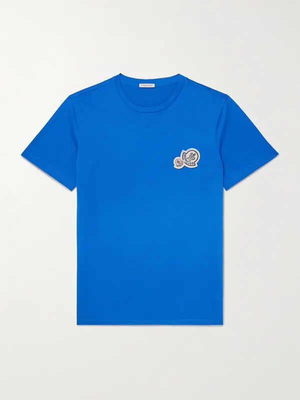 Moncler Logo-appliquéd Cotton-jersey T-shirt