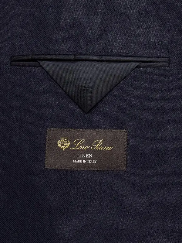 Loro Piana Linen Suit Jacket - Blue