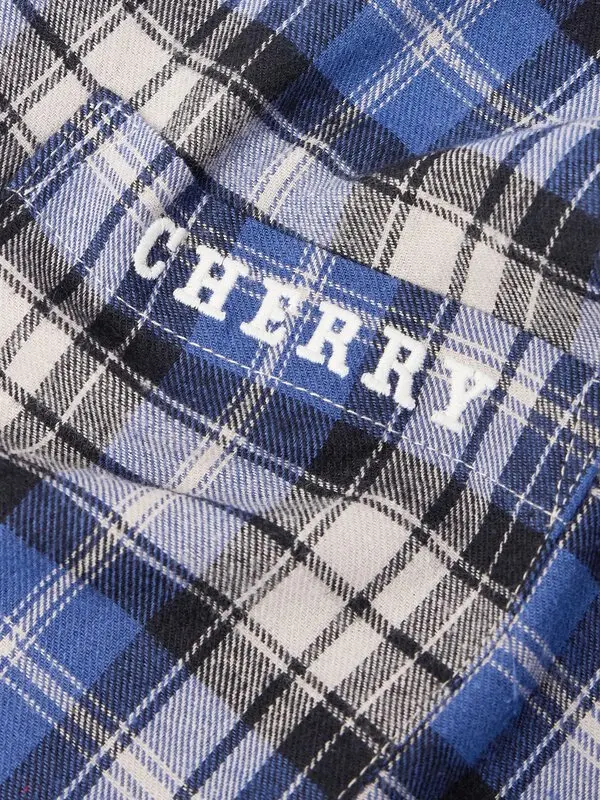 CHERRY LOS ANGELES Checked Cotton-flannel Shirt
