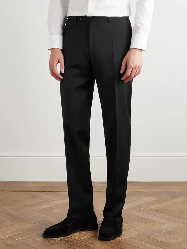 Canali Straight-leg Super 130s Wool Suit Trousers