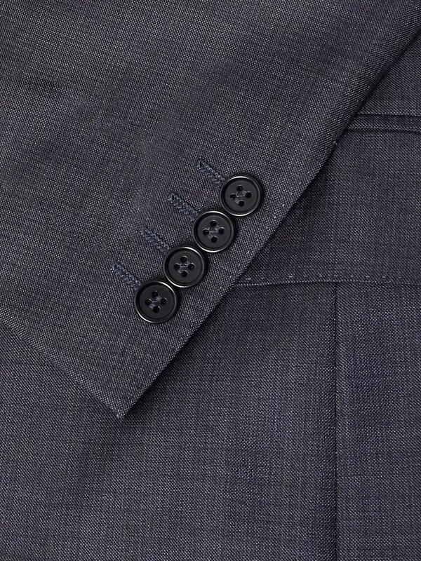 Canali Super 130s Slim-fit Checked Wool Suit Jacket