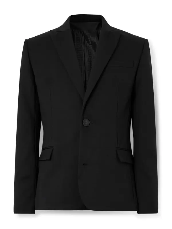 Balmain Wool-twill Blazer - Black