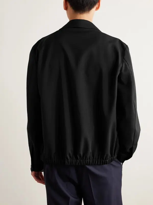 Barena Venezia Zaleto Virgin Wool-ripstop Jacket - Black