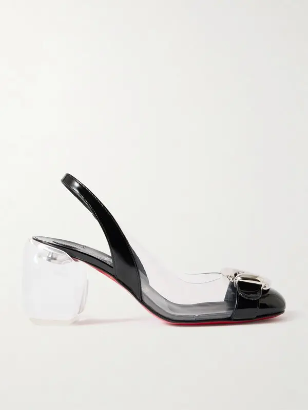 CHRISTIAN LOUBOUTIN Minny Bubble 70 Slingback Pumps - Black