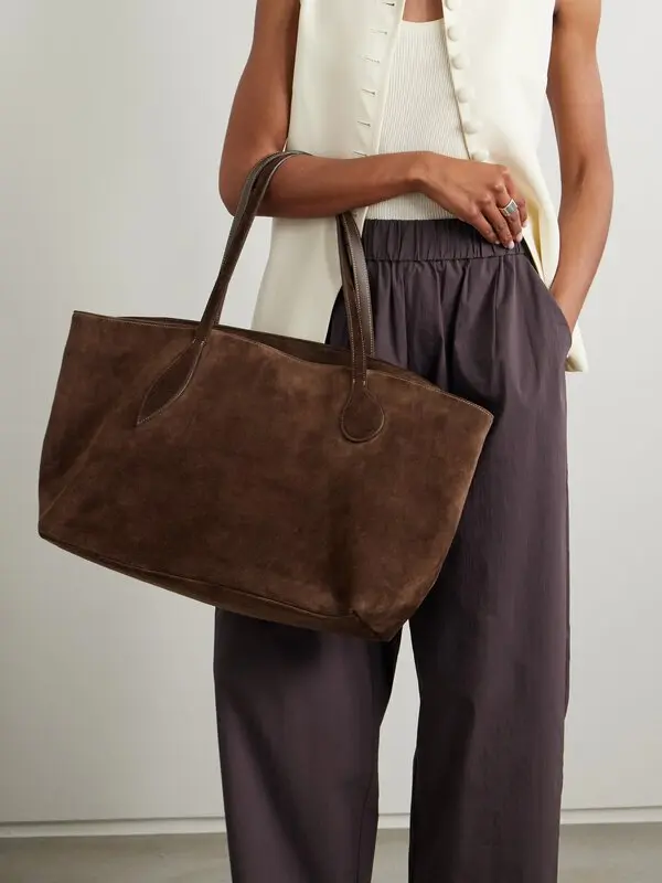 LIFFNER Mega Sprout Suede Tote - Brown