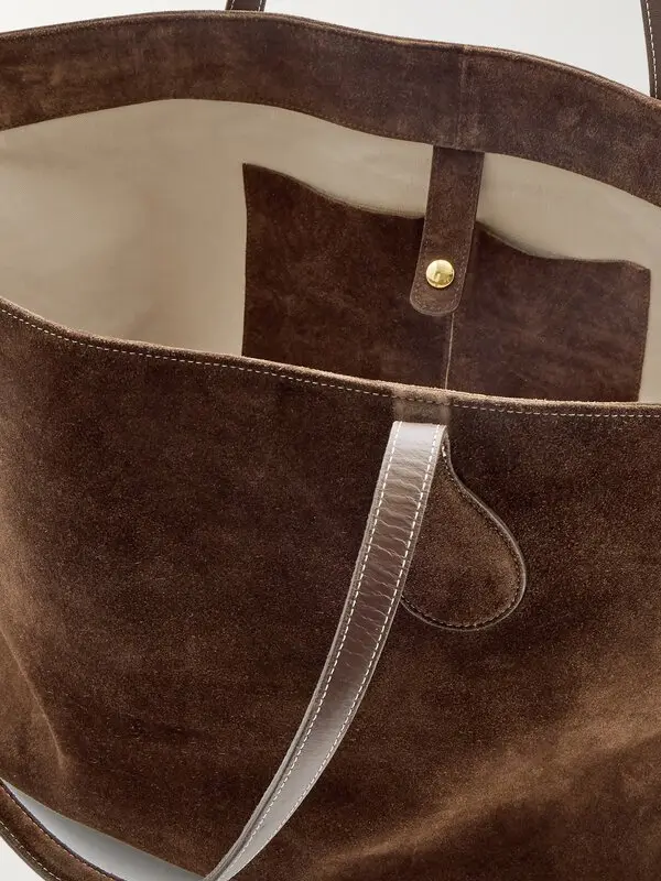 LIFFNER Mega Sprout Suede Tote - Brown