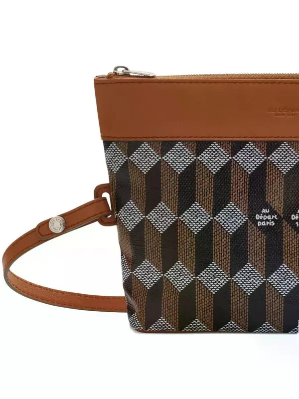 AU DEPART Geometric Pattern Tote Bag