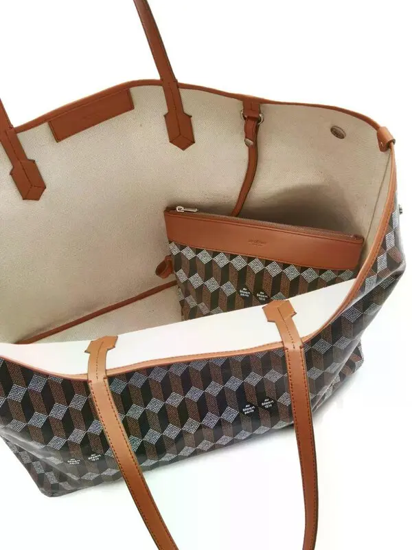 AU DEPART Geometric Pattern Tote Bag