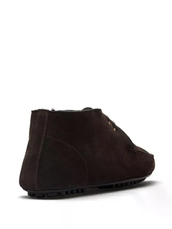 Car Shoe Fur-lined Suede Driving Boots