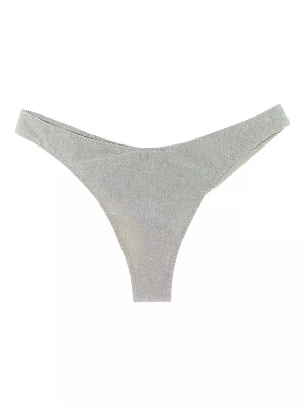 MC2 SAINT BARTH Naomi Lurex Bikini Bottoms - Silver