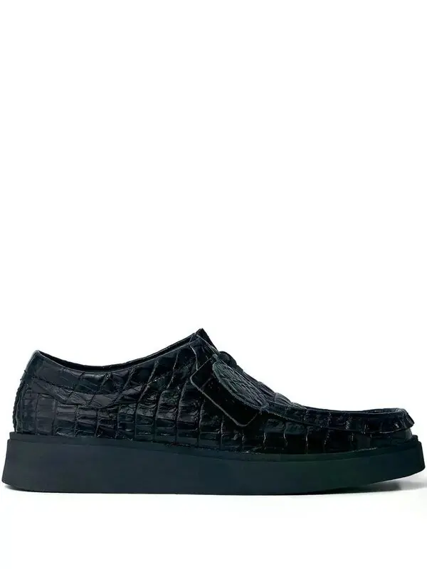 Martine Rose X Clarks Torview Croc-embossed Derby Shoes