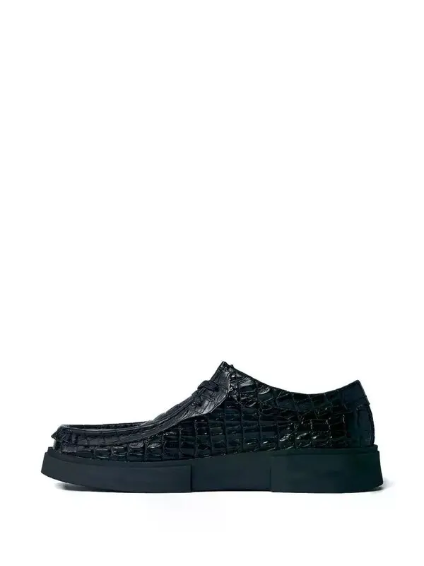 Martine Rose X Clarks Torview Croc-embossed Derby Shoes