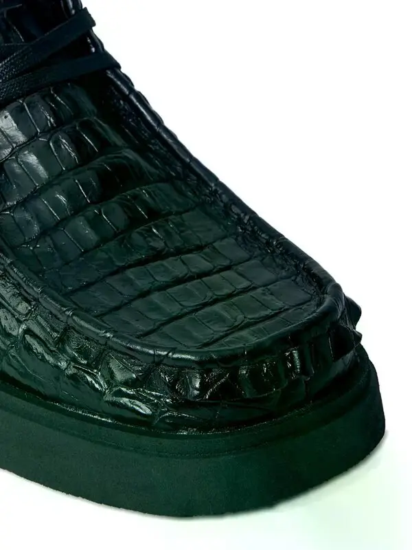 Martine Rose X Clarks Torview Croc-embossed Derby Shoes