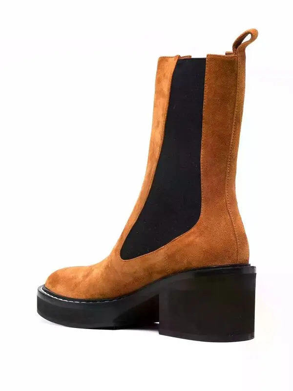 Khaite Calgary Suede-leather Boots