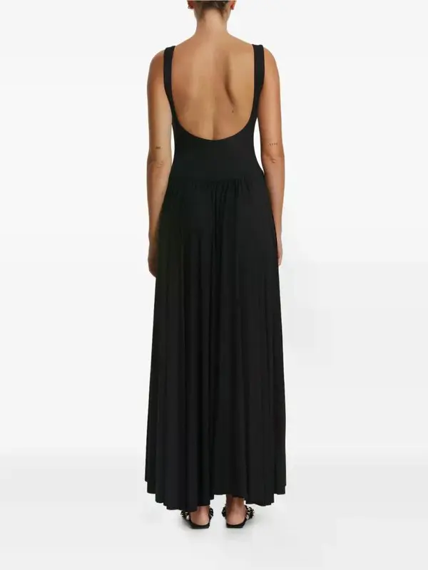 PNK Open-back Maxi Dress - Black