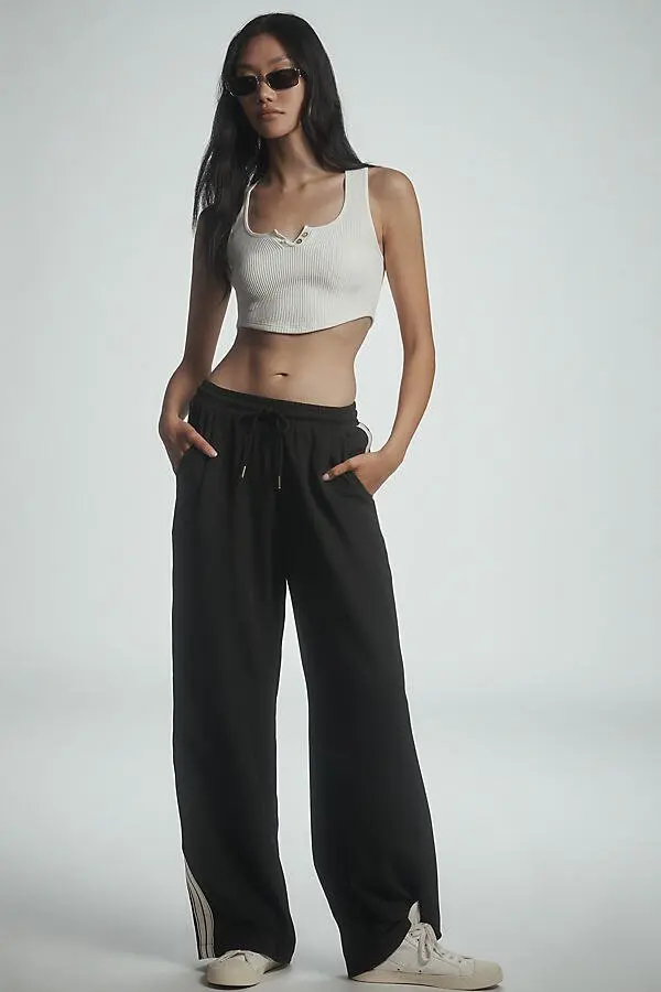 BISHOP + YOUNG Tie-front Track Pants - Black