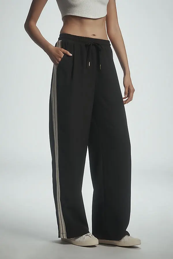 BISHOP + YOUNG Tie-front Track Pants - Black