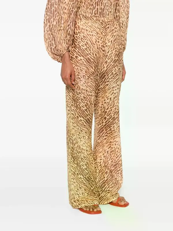 Zimmermann Cascadian Leopard Print Trousers