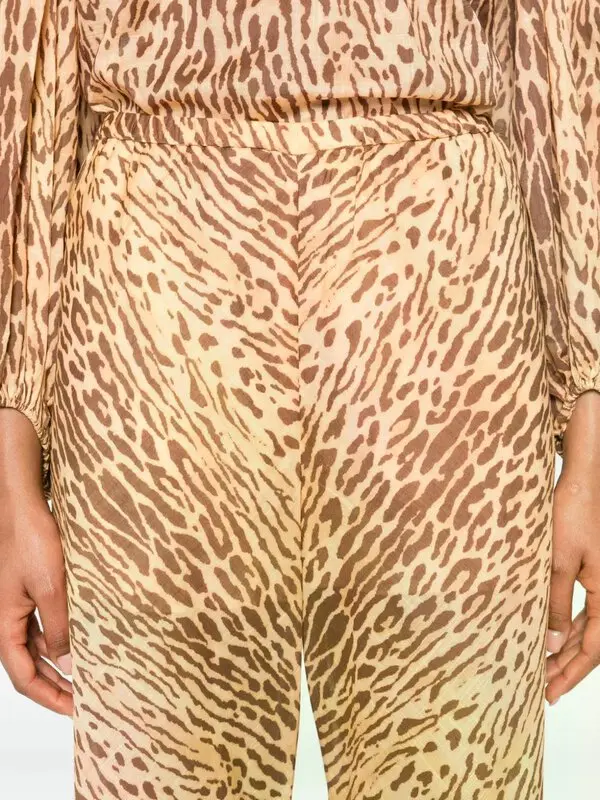 Zimmermann Cascadian Leopard Print Trousers