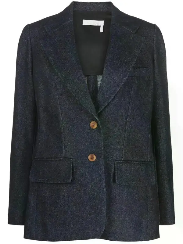 Chloé Two-button Denim Blazer