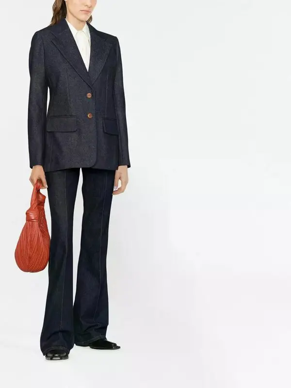 Chloé Two-button Denim Blazer
