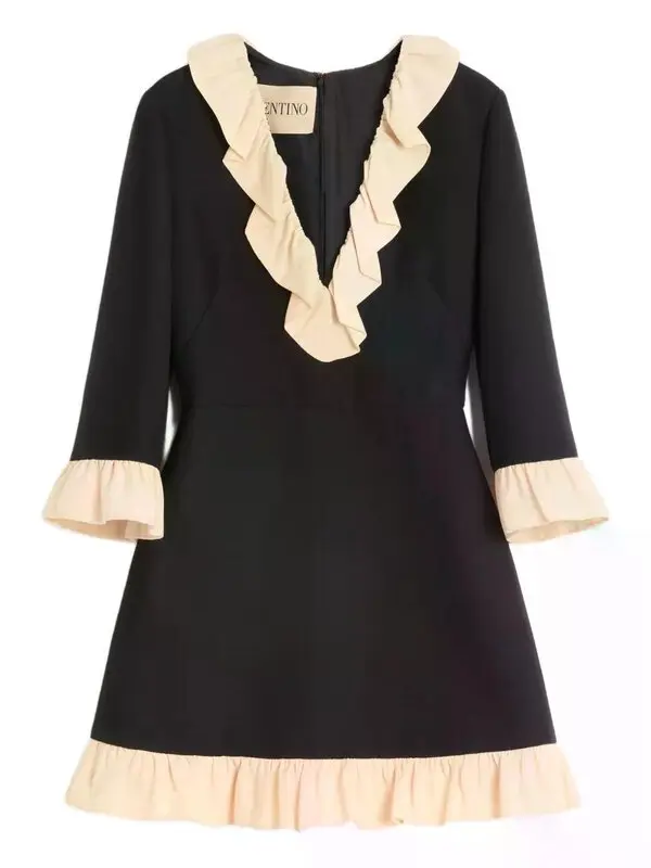 Valentino Garavani Ruffle-trim Mini Dress