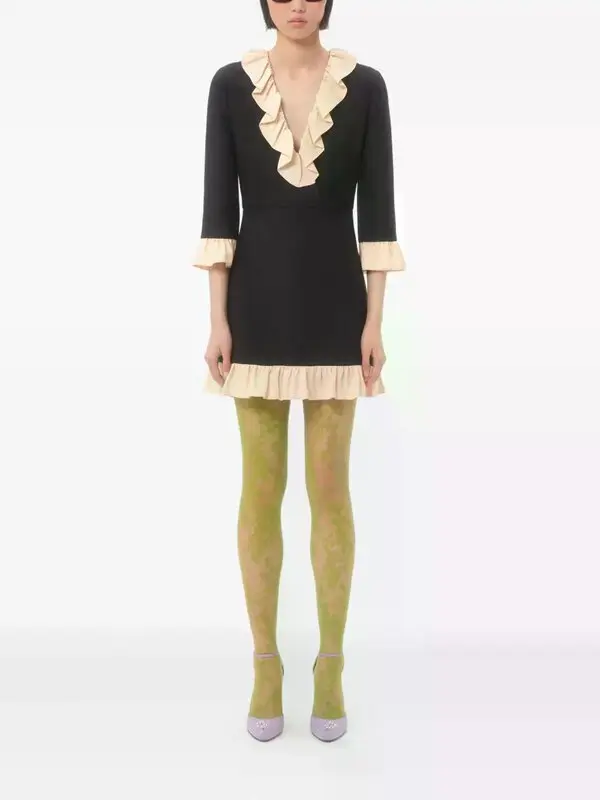 Valentino Garavani Ruffle-trim Mini Dress
