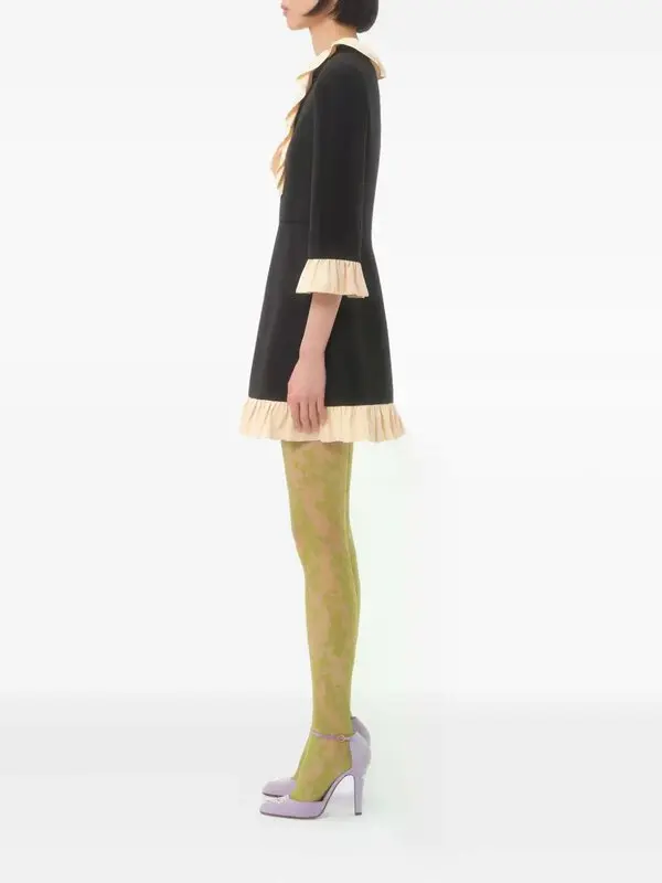 Valentino Garavani Ruffle-trim Mini Dress