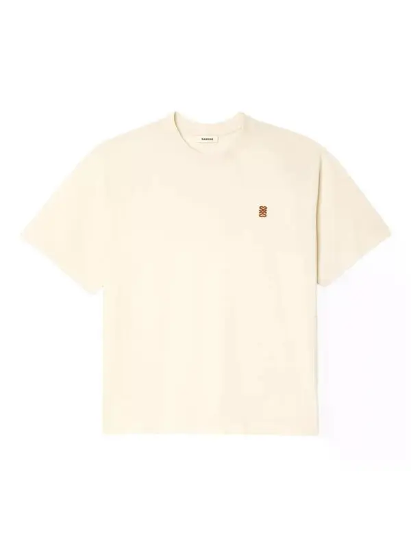 Sandro Leather Logo T-shirt
