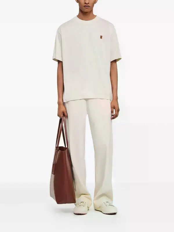 Sandro Leather Logo T-shirt