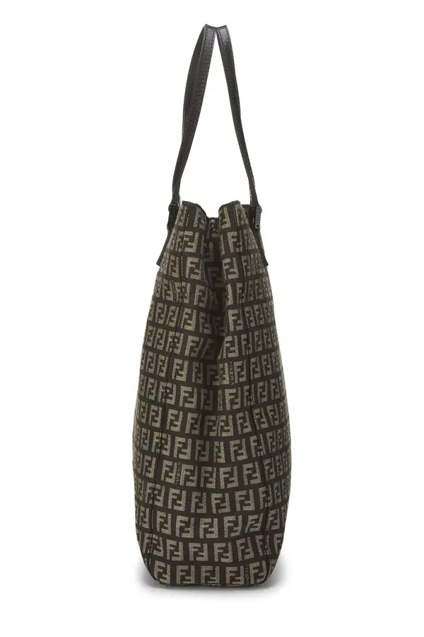 Fendi Zucchino Vertical Tote - Brown