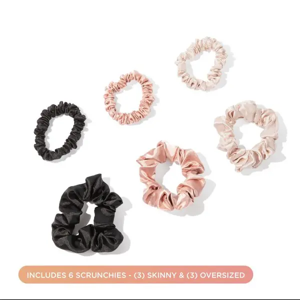NIGHT Satin Scrunchies 6-pack