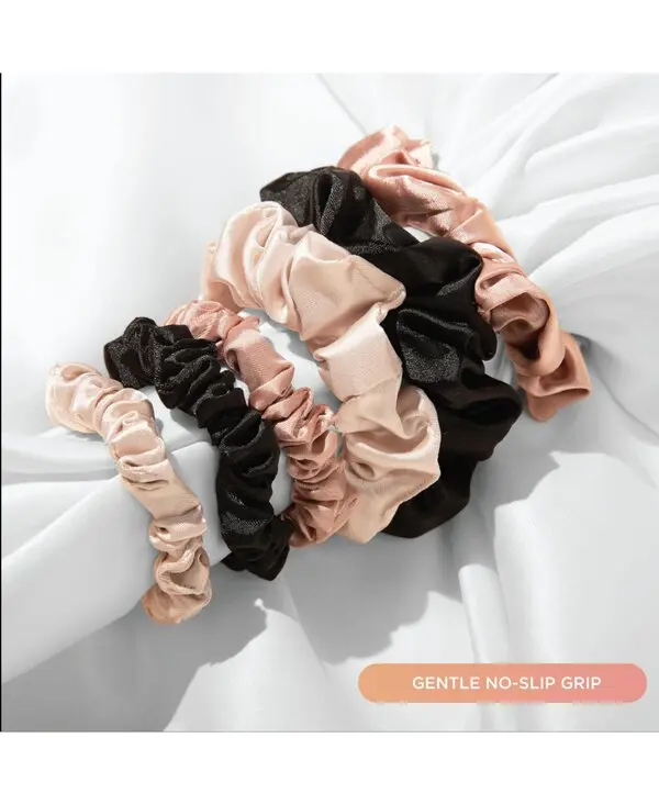 NIGHT Satin Scrunchies 6-pack